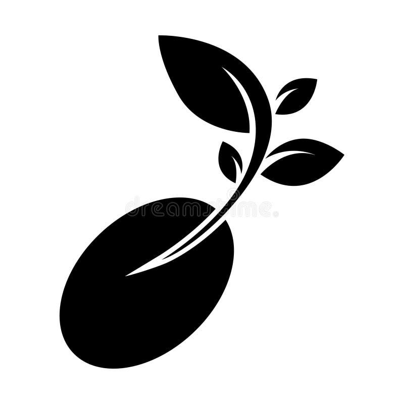 Seed Icon Vector Design Template Basic RGB Stock Vector - Illustration ...