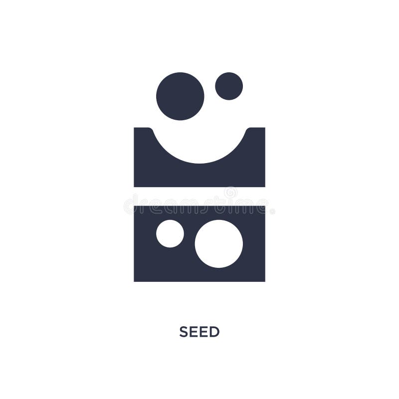 Seed Icon on White Background. Simple Element Illustration from Farming ...