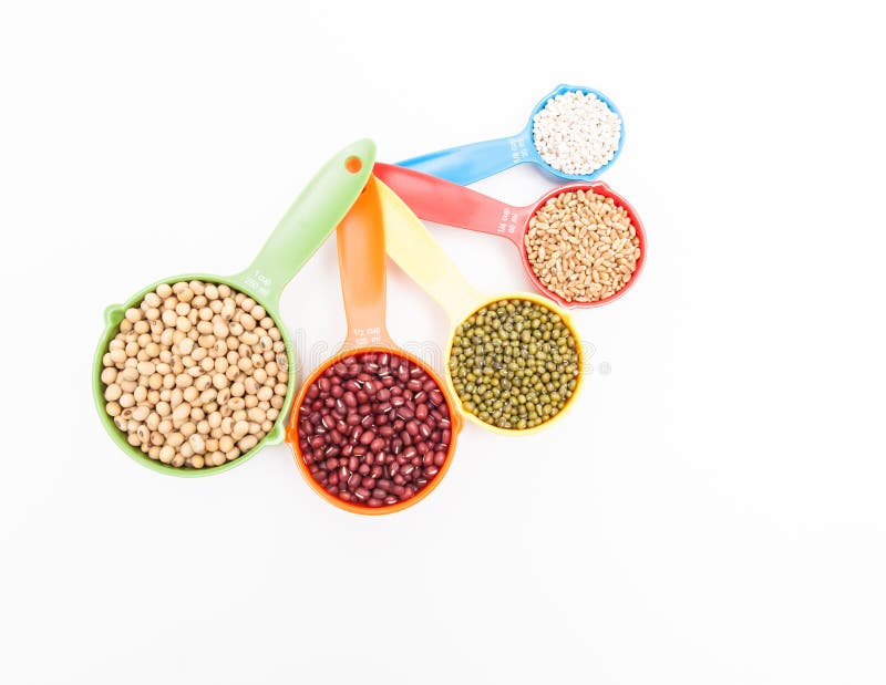 Seed and Measuring cups stock photo. Image of closeup - 27310920
