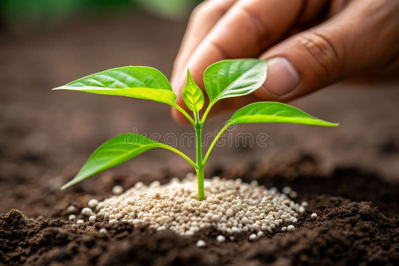 Seed Nurturing Process Garden Close-up Image Soil Environment Hand ...