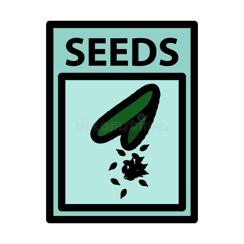 Seed Pack Icon stock vector. Illustration of grain, healthy - 202735768