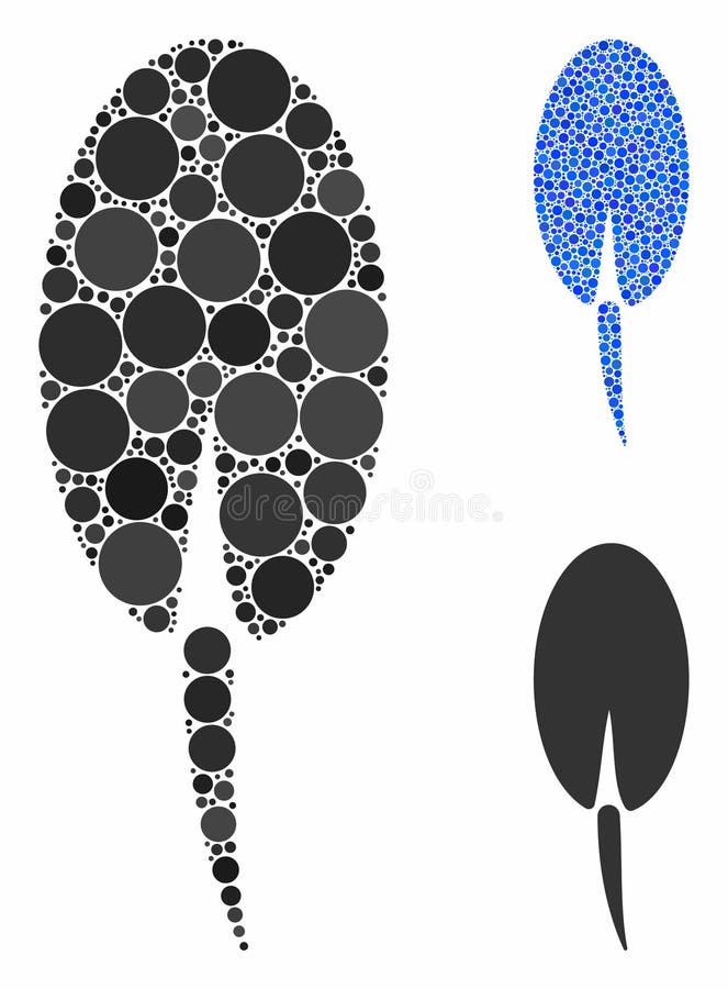 Seed Root Composition Icon of Circle Dots Stock Illustration ...