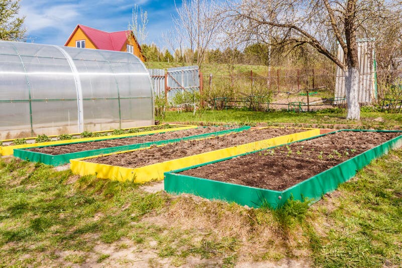 Seedbed on the Household Plot Stock Image - Image of household, plants ...
