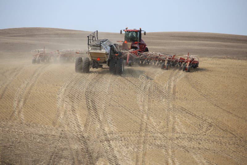 Seeding in Saskatchewan stock photo. Image of rural - 150149784