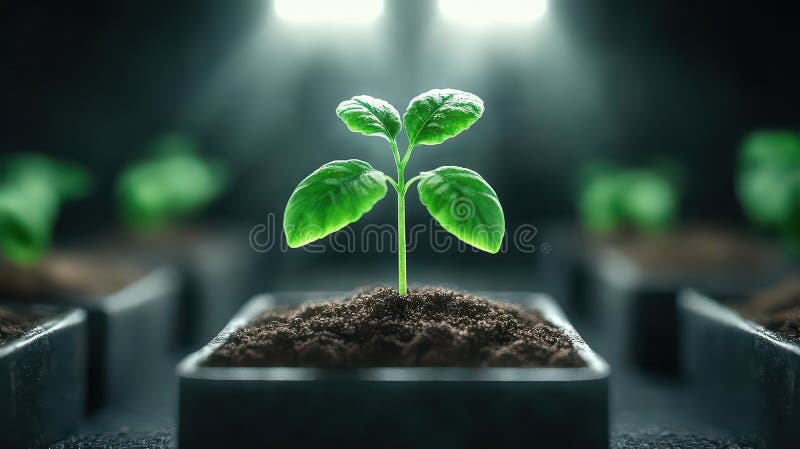 Seedling Growth, Stages, Soil, and Care Stock Photo - Image of ...