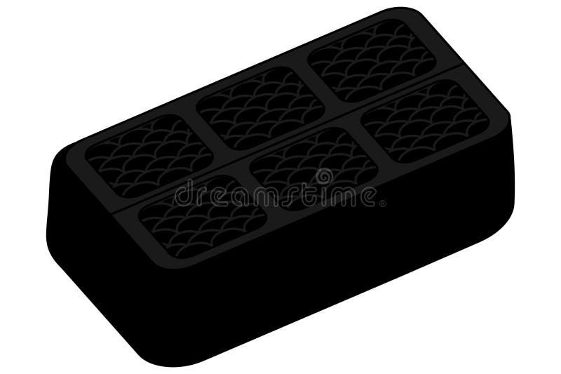 Seedling Pots Filled with Soil. Silhouette. Rectangular Containers ...