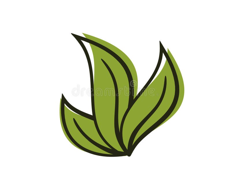 Seedling Sprout with Three Leaves. Spring, Planting and Nature Design ...