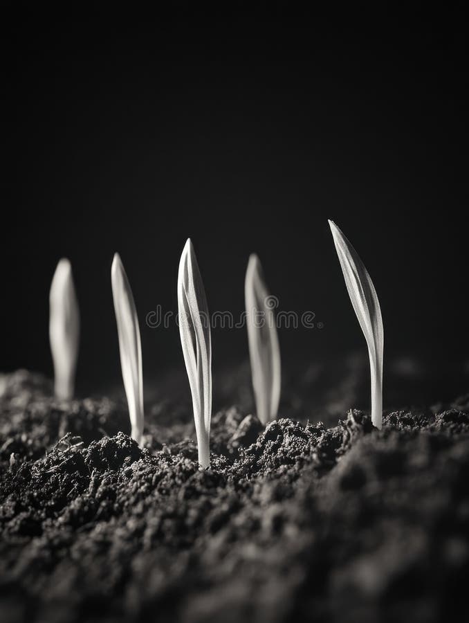 Seedling Sprouts stock photo. Image of gardening, generated - 363745290