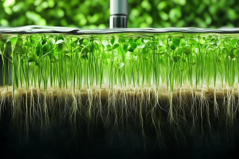 Seedlings Growing with Robust Root Systems in Hydroponic Environment ...