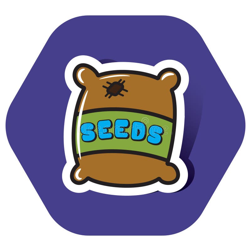 Seeds Bag. Vector Illustration Decorative Design Stock Vector ...