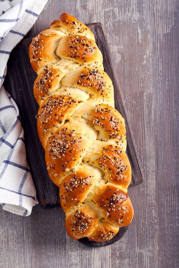 Seeds bread braid stock photo. Image of homemade, loaf - 201989504