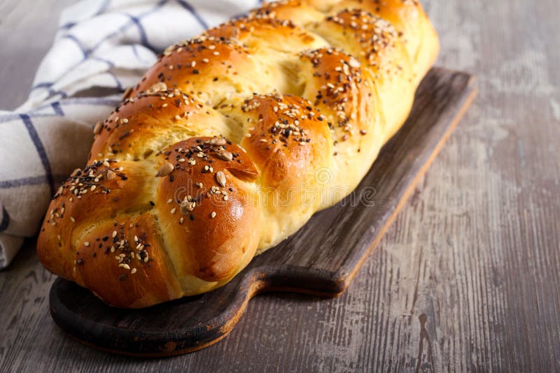 Seeds bread braid stock photo. Image of homemade, food - 201989506