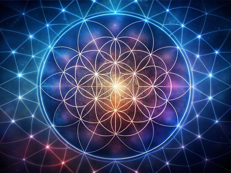 Seeds of life stock illustration. Illustration of deepavali - 344808223