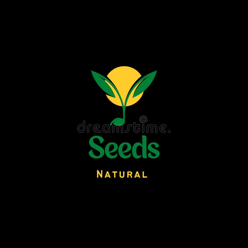 Seeds logo stock illustration. Illustration of circle - 268482444