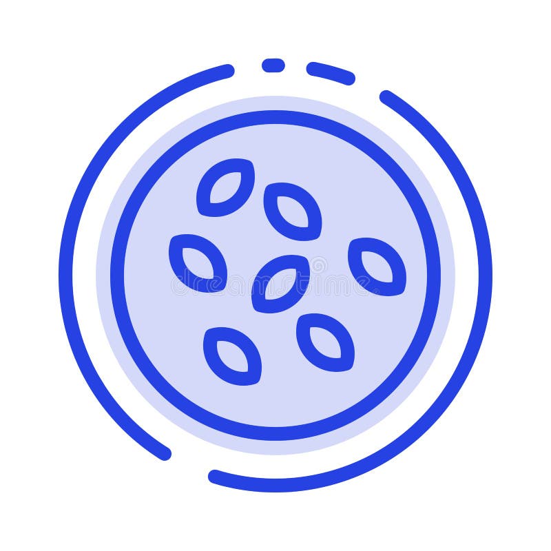 Seeds, Sesame, Sesame Seeds, Seamus Blue Dotted Line Line Icon Stock ...