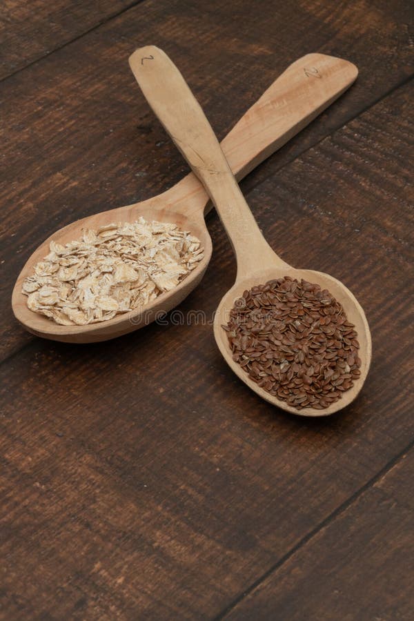 Seeds on a Wooden Spoon Close Up Stock Photo - Image of sesame, health ...