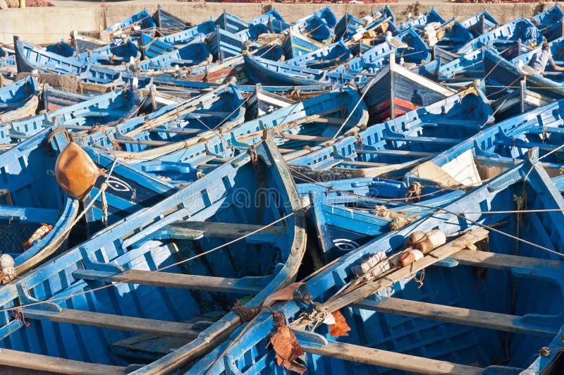 Seehafen Von Essaouira, Marokko Stockfoto - Bild von marokko, reise ...