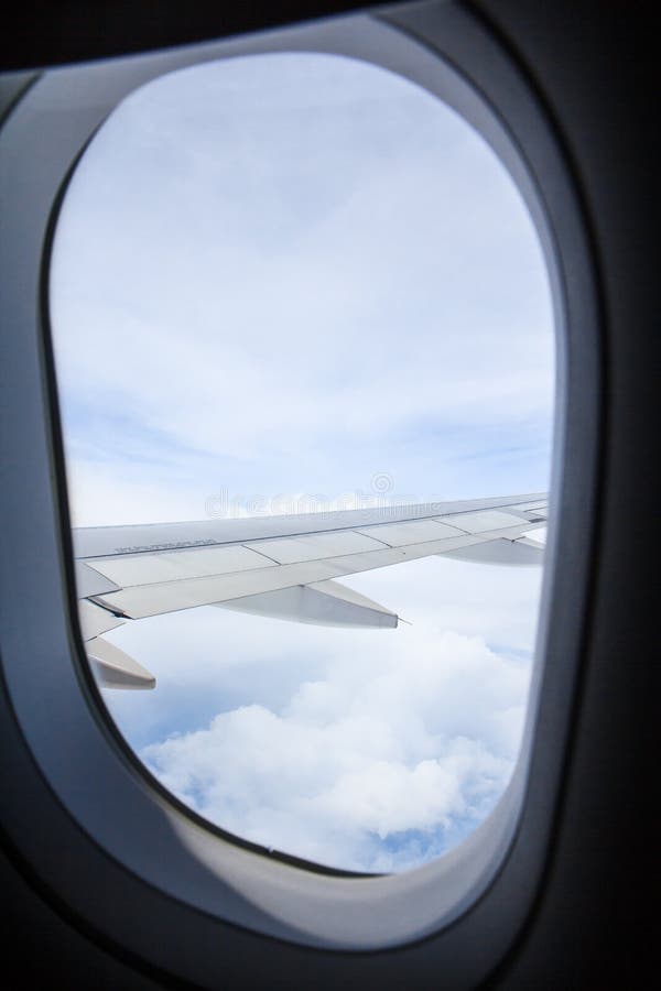 Seeing Outside the Airplane Stock Photo - Image of plane, high: 37214846