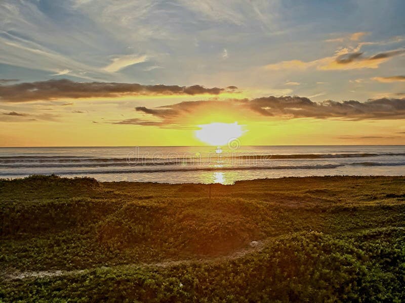 Seeing the Sunset Can Soothe the Eyes and is a Beautiful Sight Stock ...