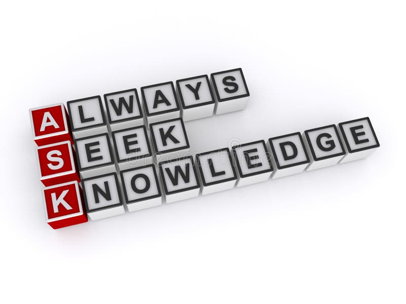 Knowledge word cloud stock illustration. Illustration of education ...