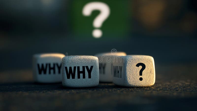 Seeking Answers Question Mark Why Cubes Uncertainty Inquiry Problem ...