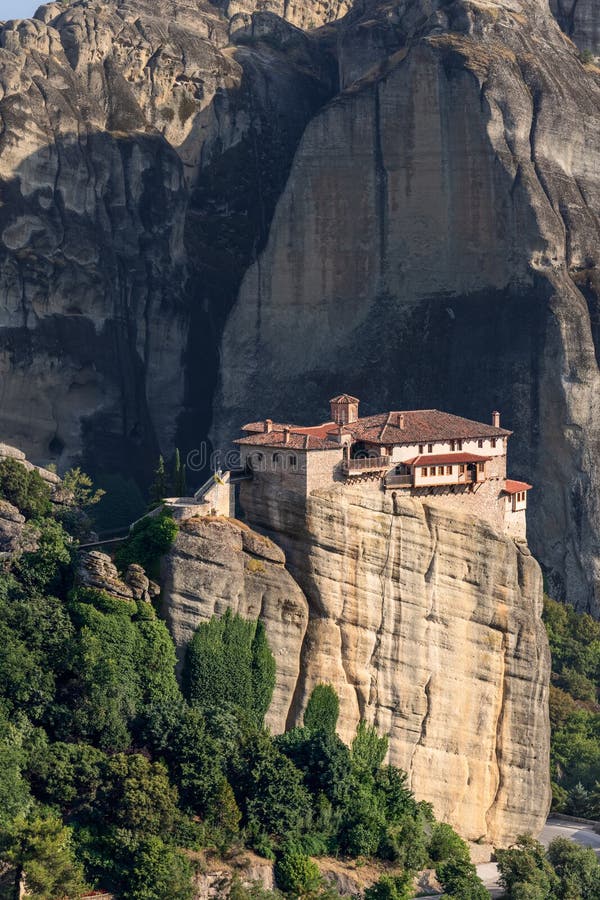 The Seemingly Fragile Structure of Rousanou Monastery in Meteora ...