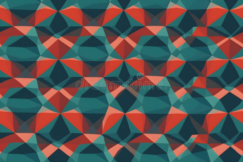 Seemless Geometric Pattern. AI Generated Stock Illustration ...