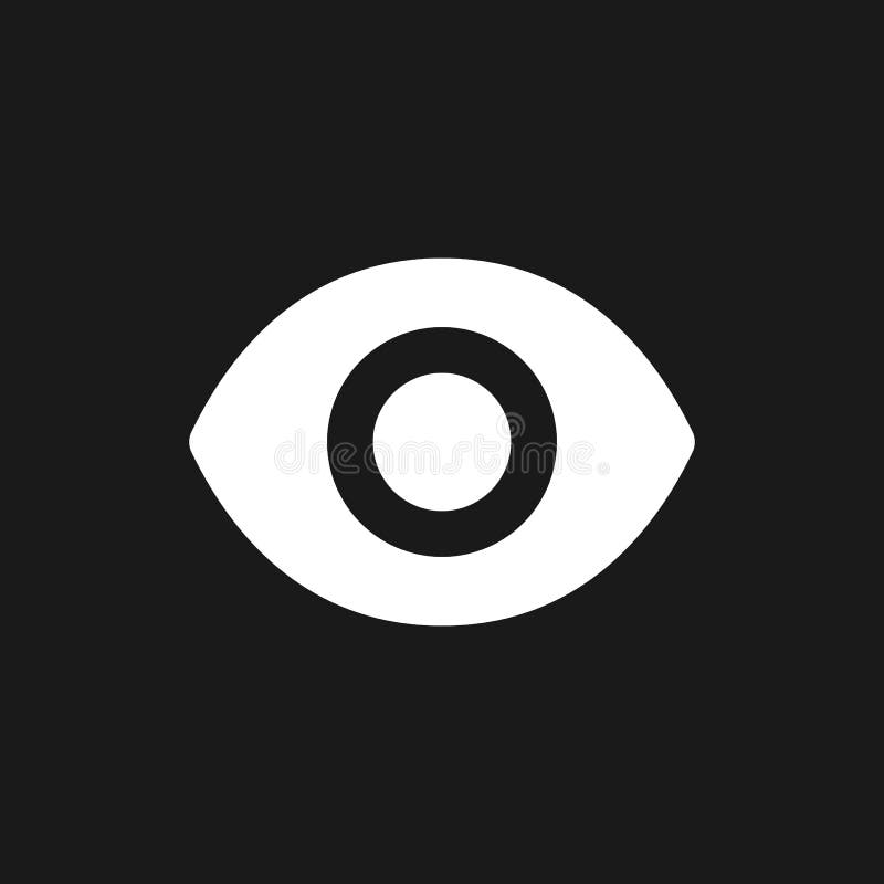 Seen Dark Mode Glyph Ui Icon Stock Vector - Illustration of reading ...