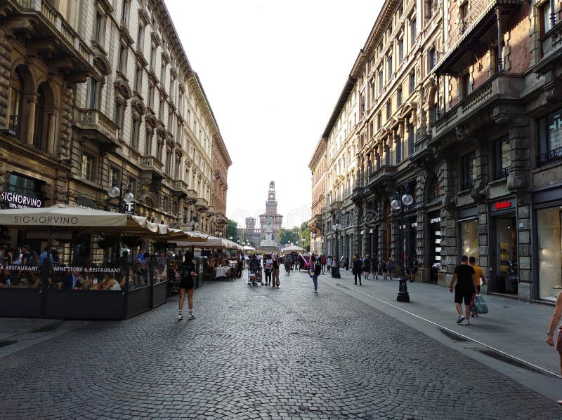 The Beautiful City of Milano Editorial Stock Photo - Image of ...