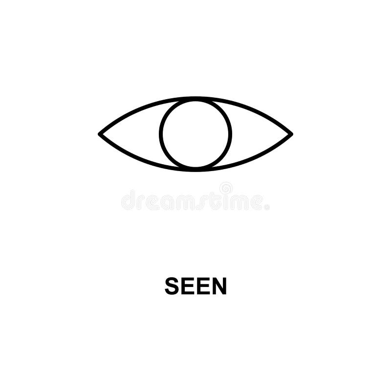 Seen Sign Icon. Element of Simple Web Icon with Name for Mobile Concept ...