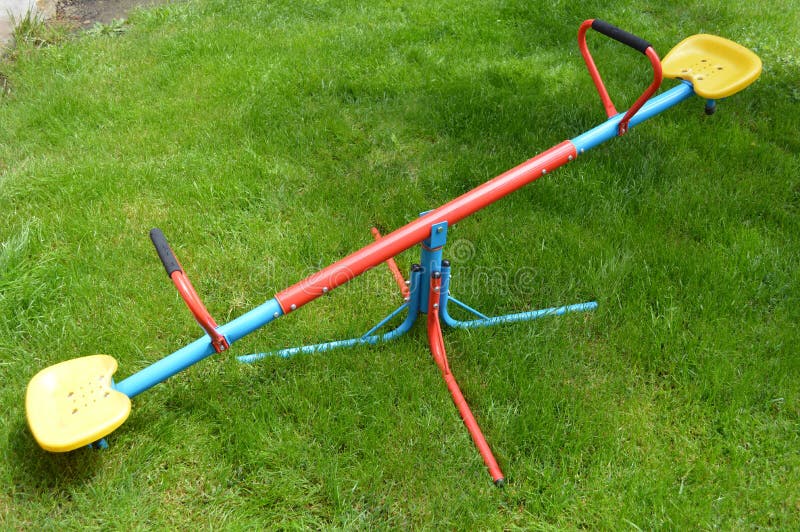 Seesaw for kids stock image. Image of games, relaxation - 41004253