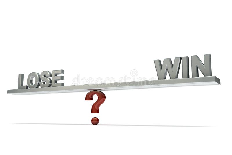 Win and lose stock vector. Illustration of fist, sign - 35099630