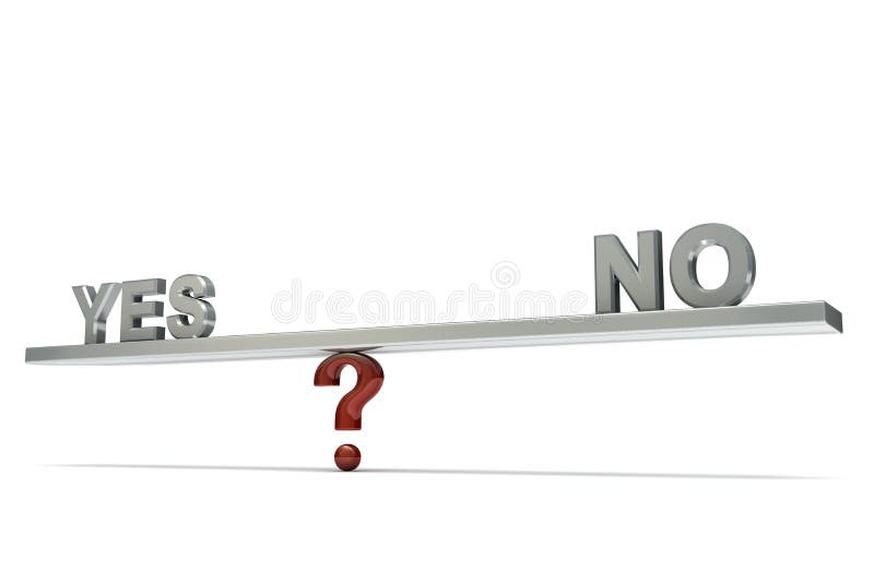 Words Yes No Balance Scales Stock Illustrations – 14 Words Yes No ...