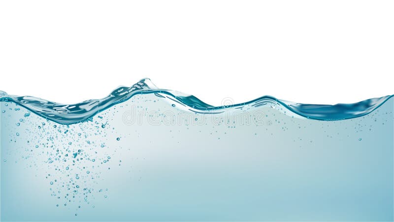 Seething Wave with Bubbles. Vector Stock Illustration - Illustration of ...