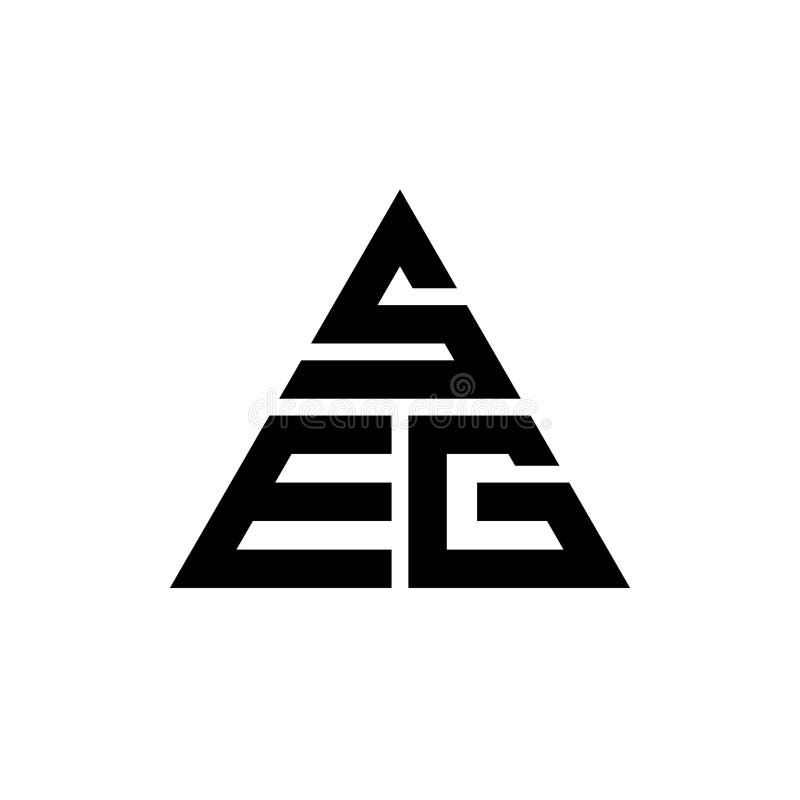SEG Triangle Letter Logo Design with Triangle Shape. SEG Triangle Logo ...