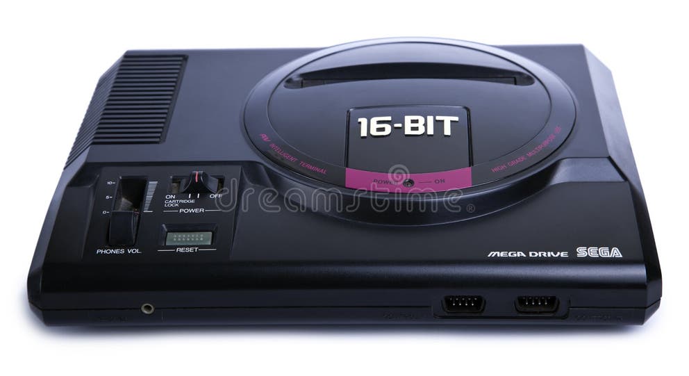 Isolated Sega Mega Drive Game Console Editorial Photography - Image of ...