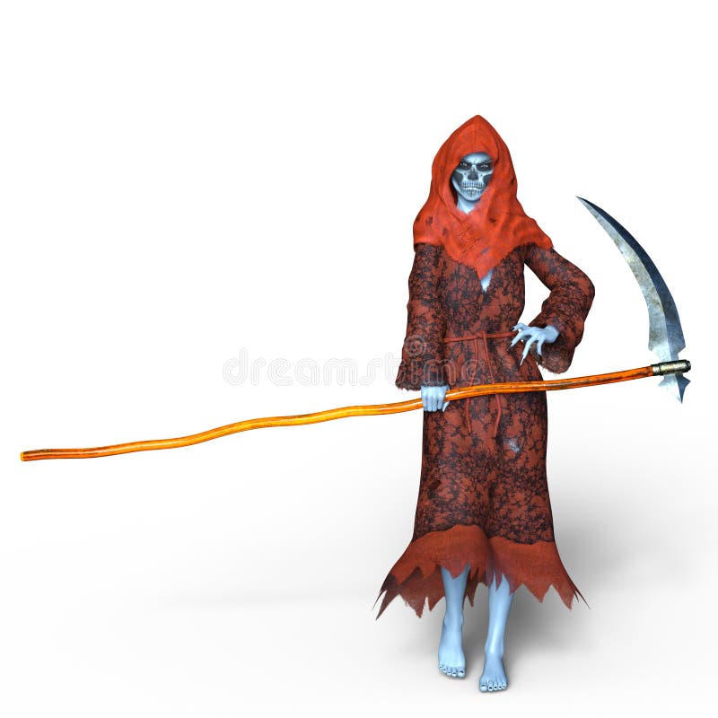 Segador severo stock de ilustración. Ilustración de halloween - 78710944