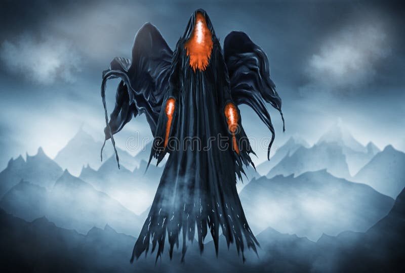 Segador severo stock de ilustración. Ilustración de halloween - 82510005