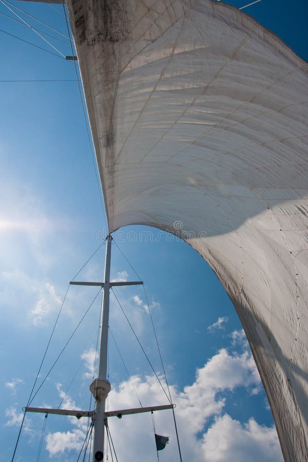 Genua-Segel stockbild. Bild von material, seemann, gewebe - 1843479