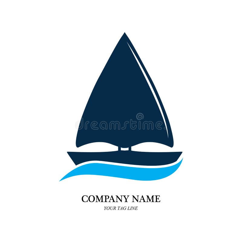 Segelbootlogo Und Symbolvektor Stock Abbildung - Illustration von ...