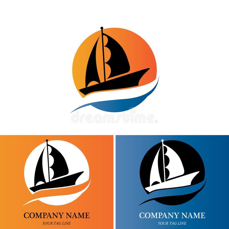 Segelbootlogo Und Symbolvektor Stock Abbildung - Illustration von ...