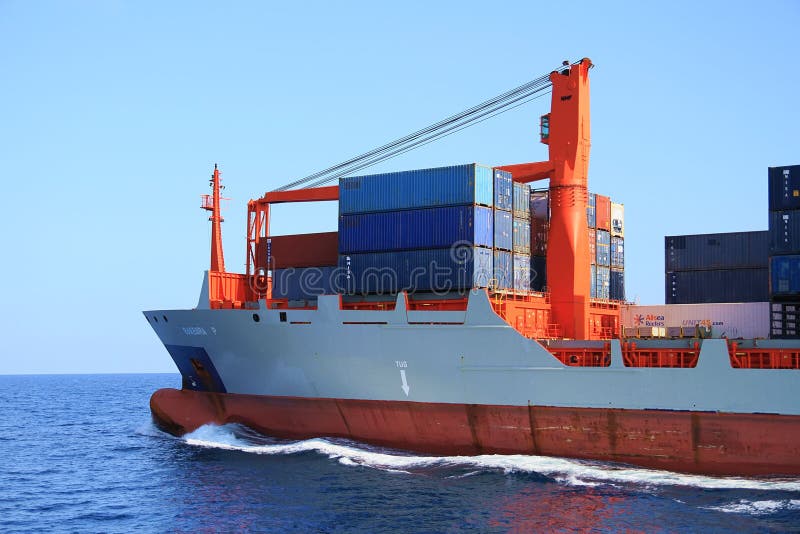 Segeln Containerschiffs-Barbaras P Redaktionelles Stockfotografie ...