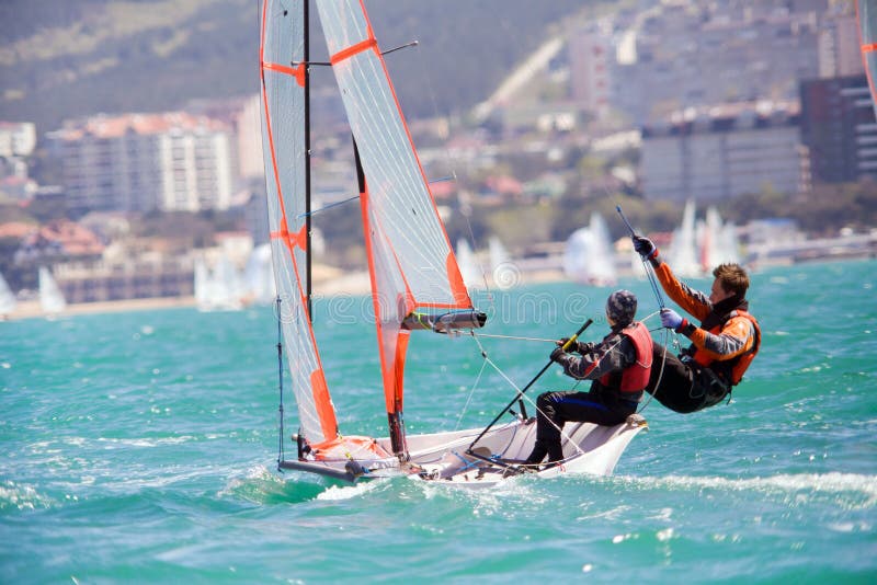 Segeln Regatta stockfoto. Bild von leute, horizont, freizeit - 55506316