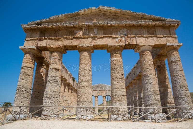 Segesta greek temple stock image. Image of europe, attraction - 99356623