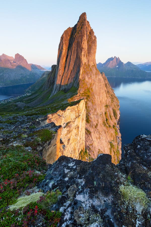 Segla Peak on Senja, Norway Stock Image - Image of peak, summer: 117787593
