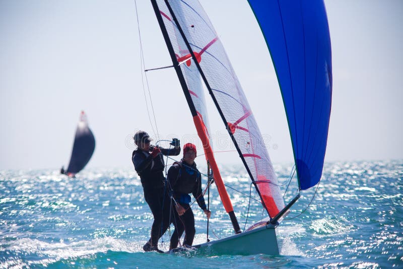 Segling arkivfoto. Bild av utomhus, semestrar, fartyg - 55505588