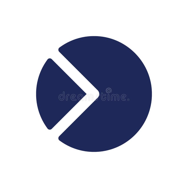 Segment Chart Black Glyph Ui Icon Stock Vector - Illustration of phone ...