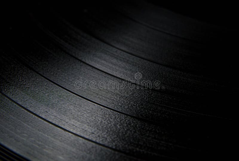 Segment De Disque Vinyle Avec Le Label Montrant La Texture Du GR Photo ...