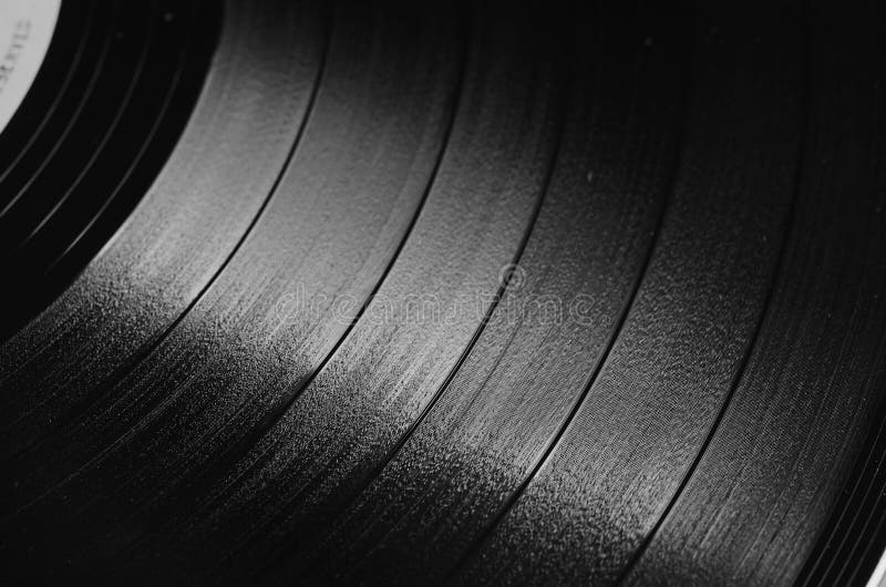 Segment De Disque Vinyle Avec Le Label - Fond De Musique Image stock ...