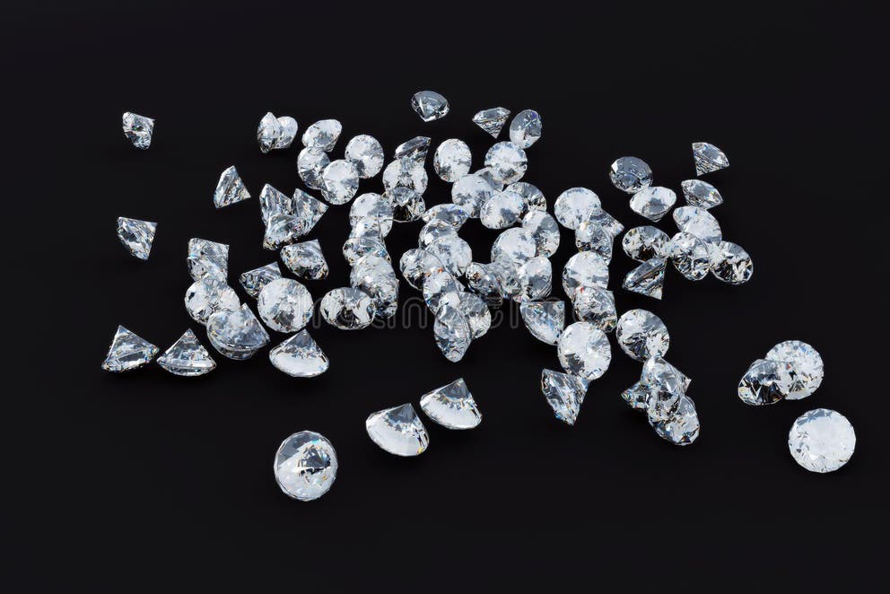 Tas de diamants illustration stock. Illustration du diamant - 9220196